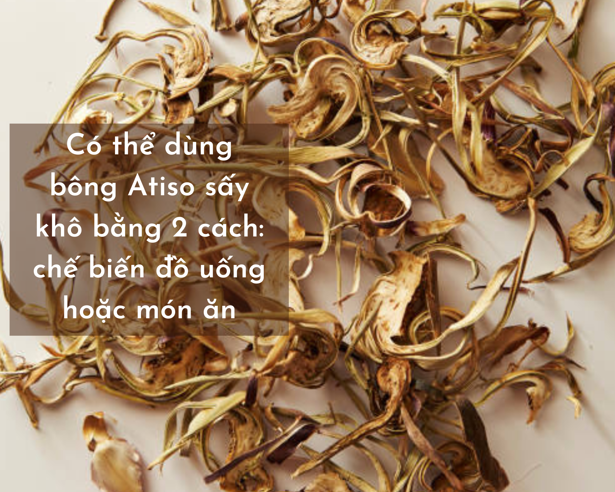 2 Cách sử dụng bông Atiso sấy khô hiệu quả tại nhà - Atiso Đà Lạt